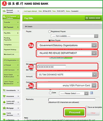 Pay tax online with credit card
